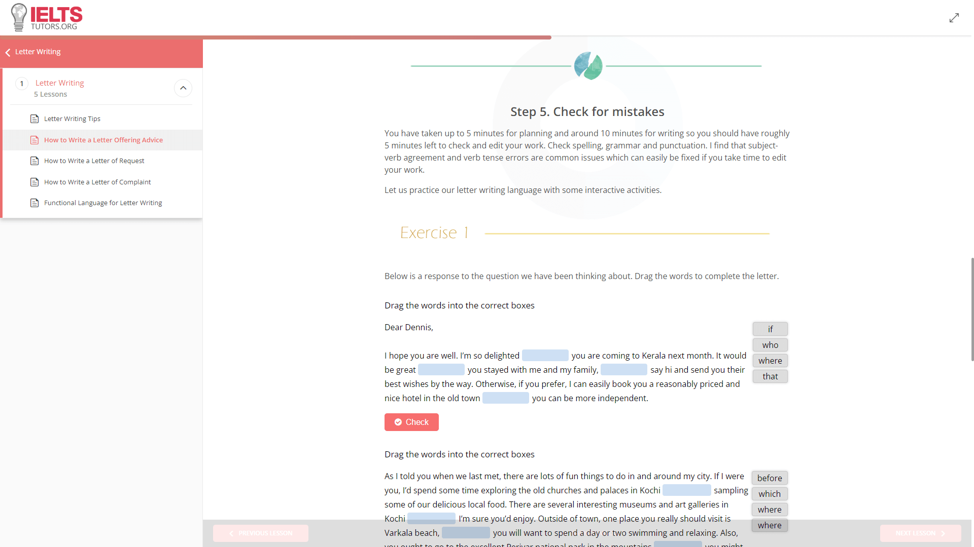 Letter Writing – IELTSTutors