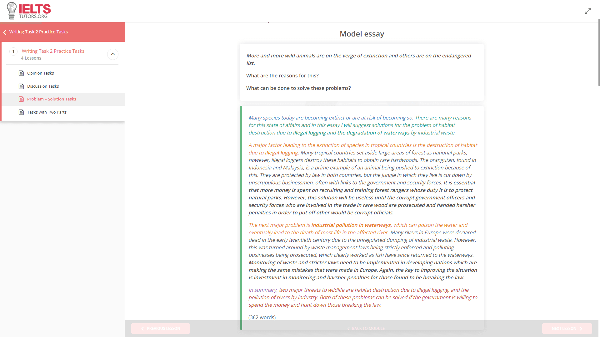 Writing Task 2 Practice Tasks – IELTSTutors